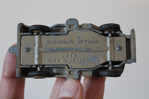 GAMDA 3.5” Army IDF JEEP Diecast Toy Car VINTAGE Mega Rare ISRAEL 50s ...
