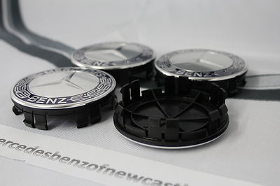 Genuine Mercedes-Benz Blue Emblem Alloy Wheel Centre Caps X4 ...