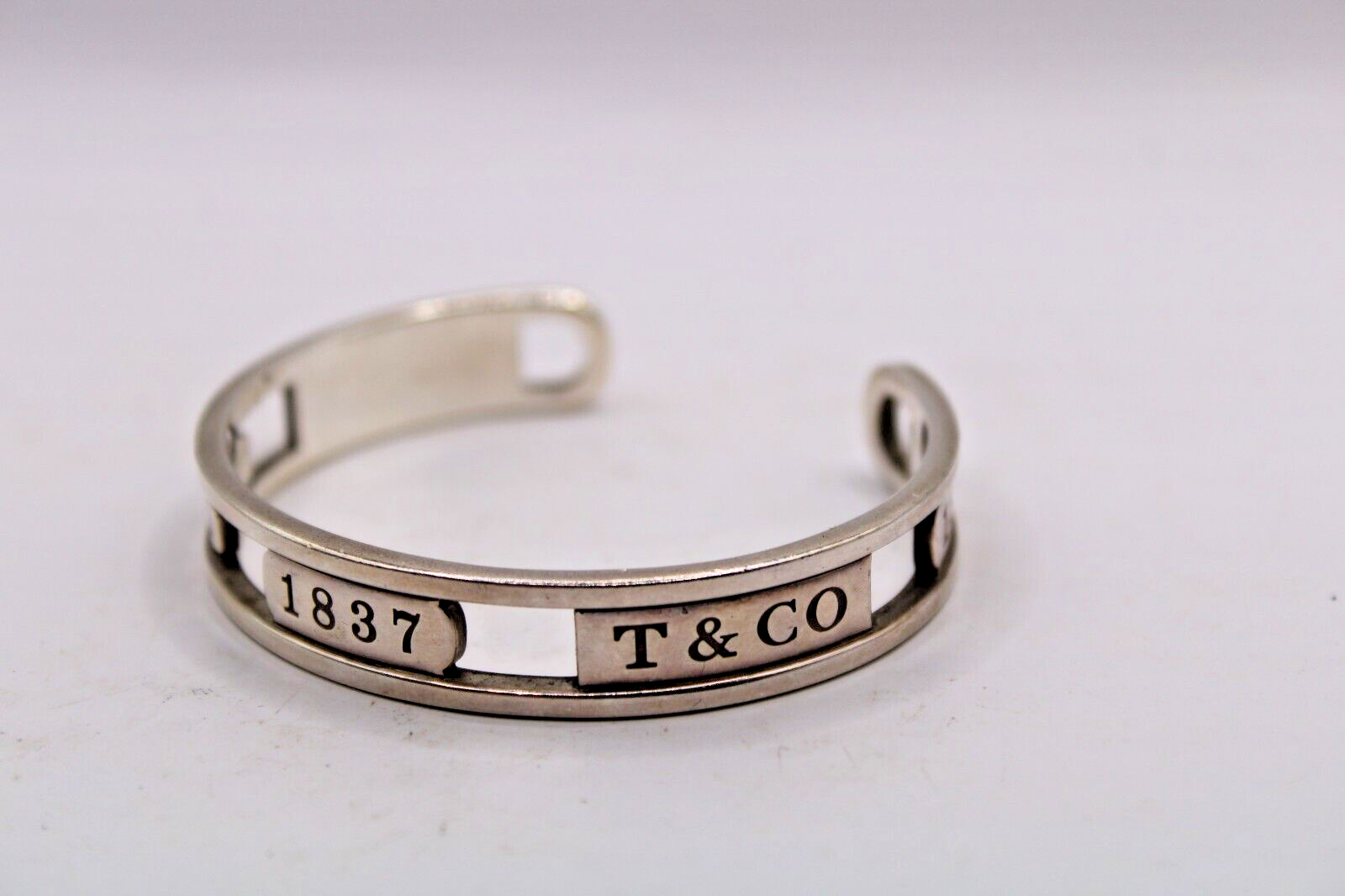 T & CO 925 1837 STERLING SILVER TIFFANY & CO CUFF BRACELET 24.5gのeBay公認海外通販｜セカイモン