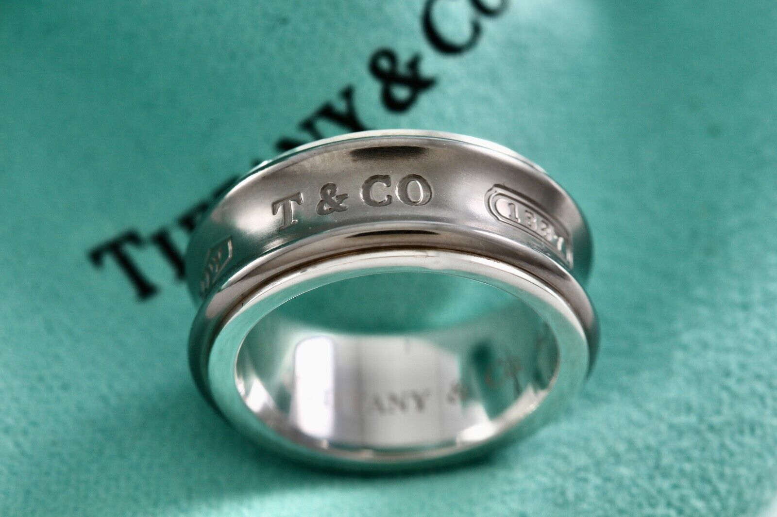 Tiffany & Co. 1837 Titanium & Sterling Silver Ring Size 6 | eBay Tiffany & Co. 1837 Titanium & Sterling Silver Ring Size 6 | eBay