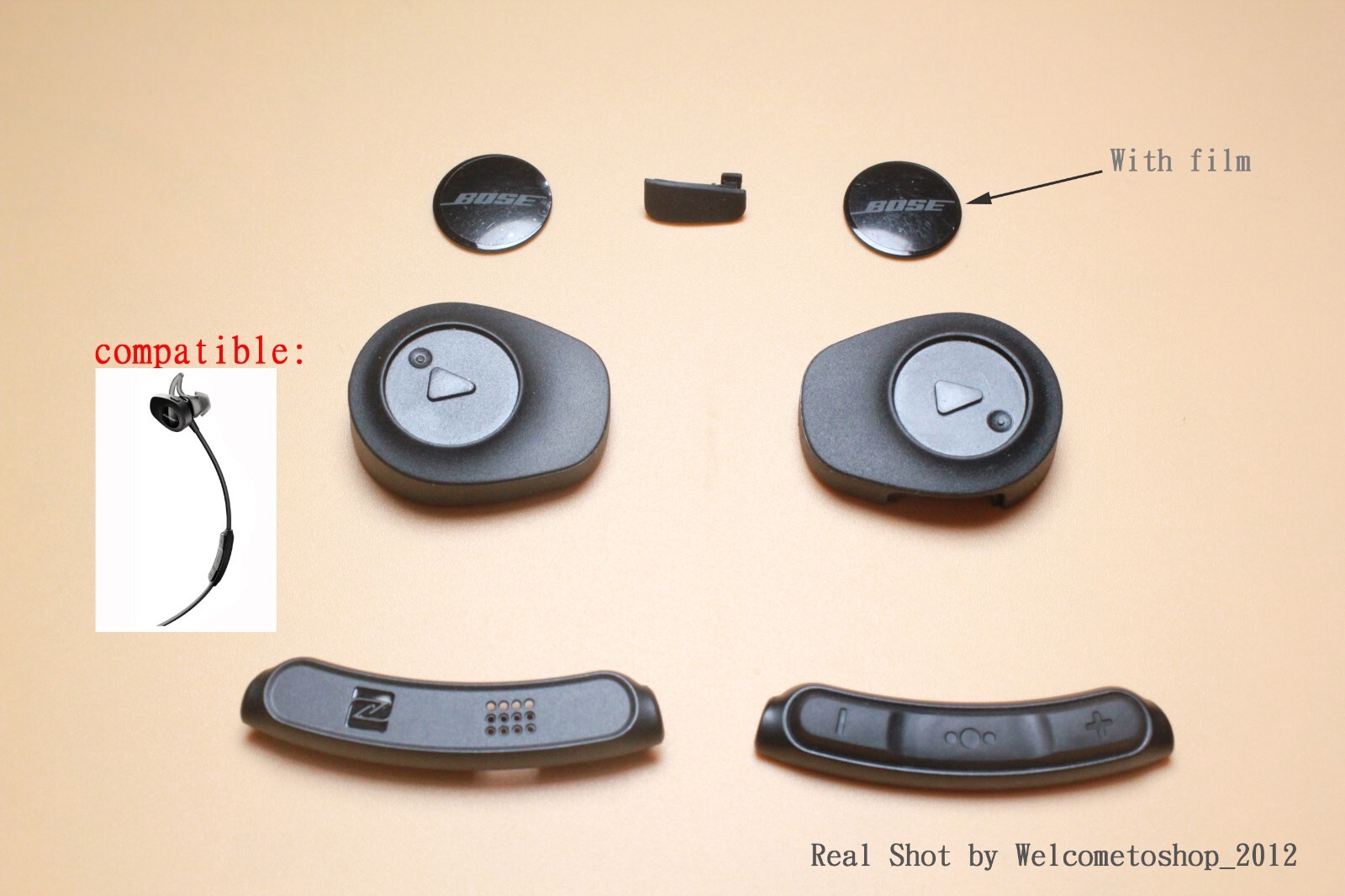 Bose SoundSport Wireless Earbud | Bluetooth | Gray | Side Bose SoundSport Wireless Earbud | Bluetooth | Gray | Side