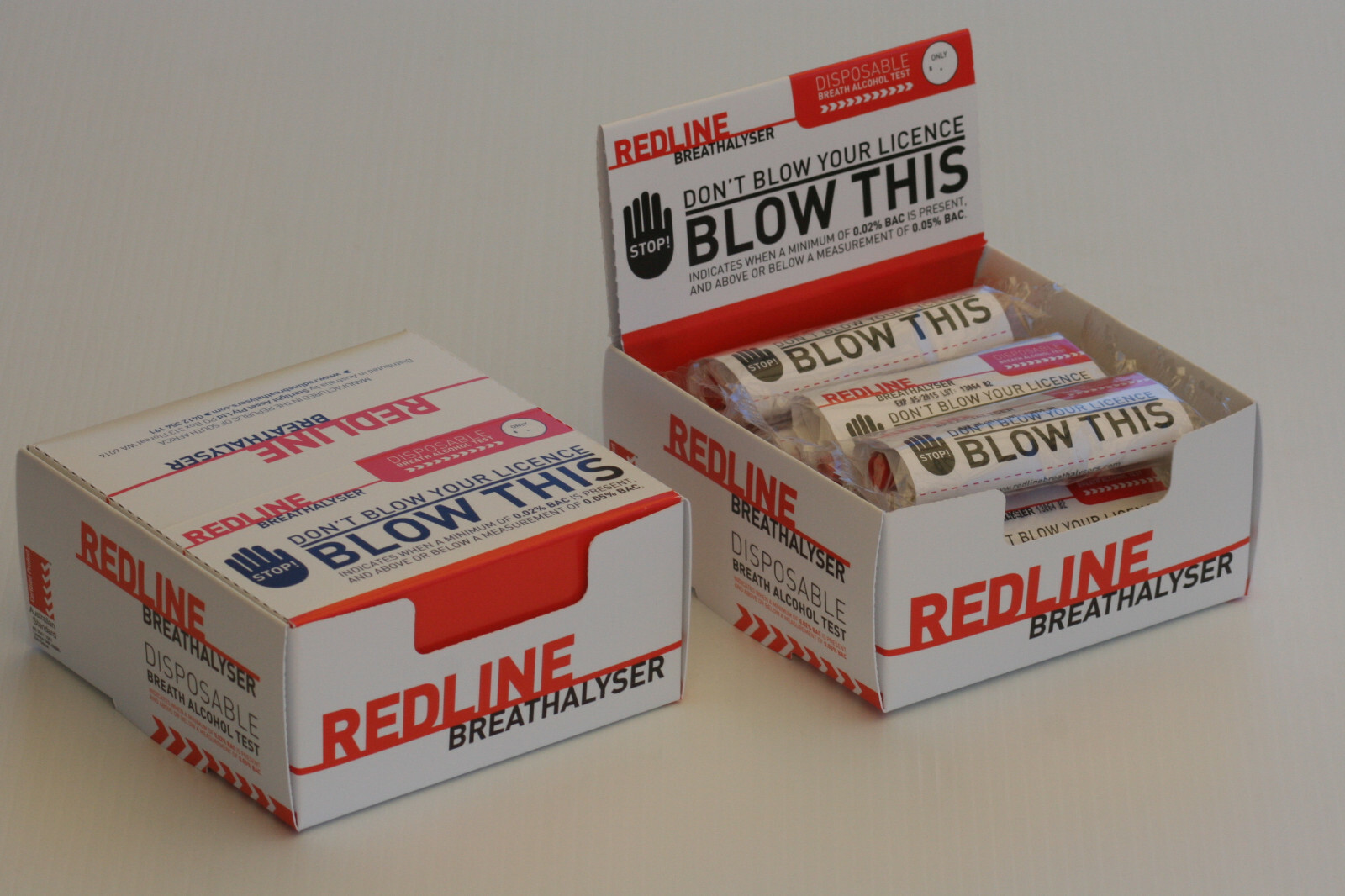Купить Одноразовые алкотестеры Disposable Breath Alcohol test Redline ...