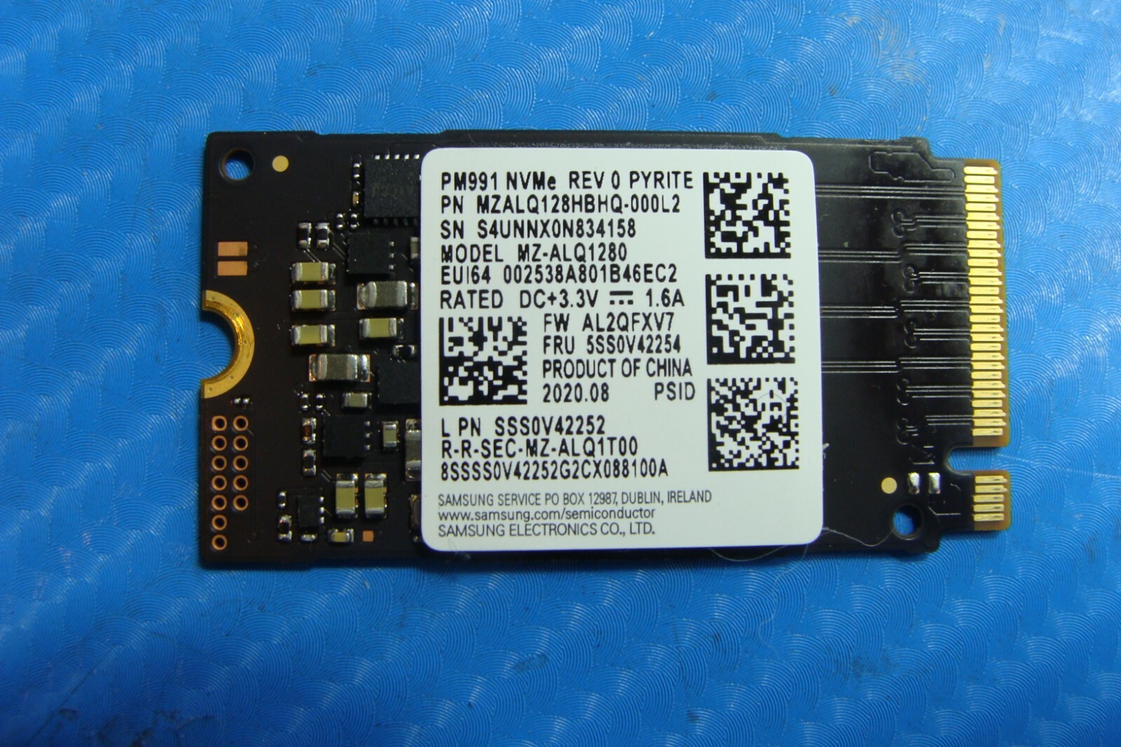 Lenovo IdeaPad 3 15IIL05 Samsung PM991 128GB NVMe M.2 SSD MZALQ128HBHQ ...