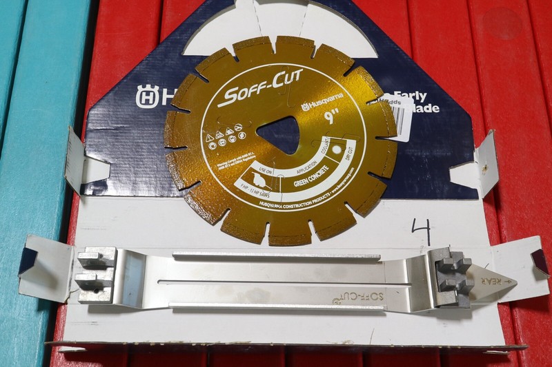 Husqvarna 9” Excel Yellow Soff Cut Green Concrete Diamond Blade 2000 ...