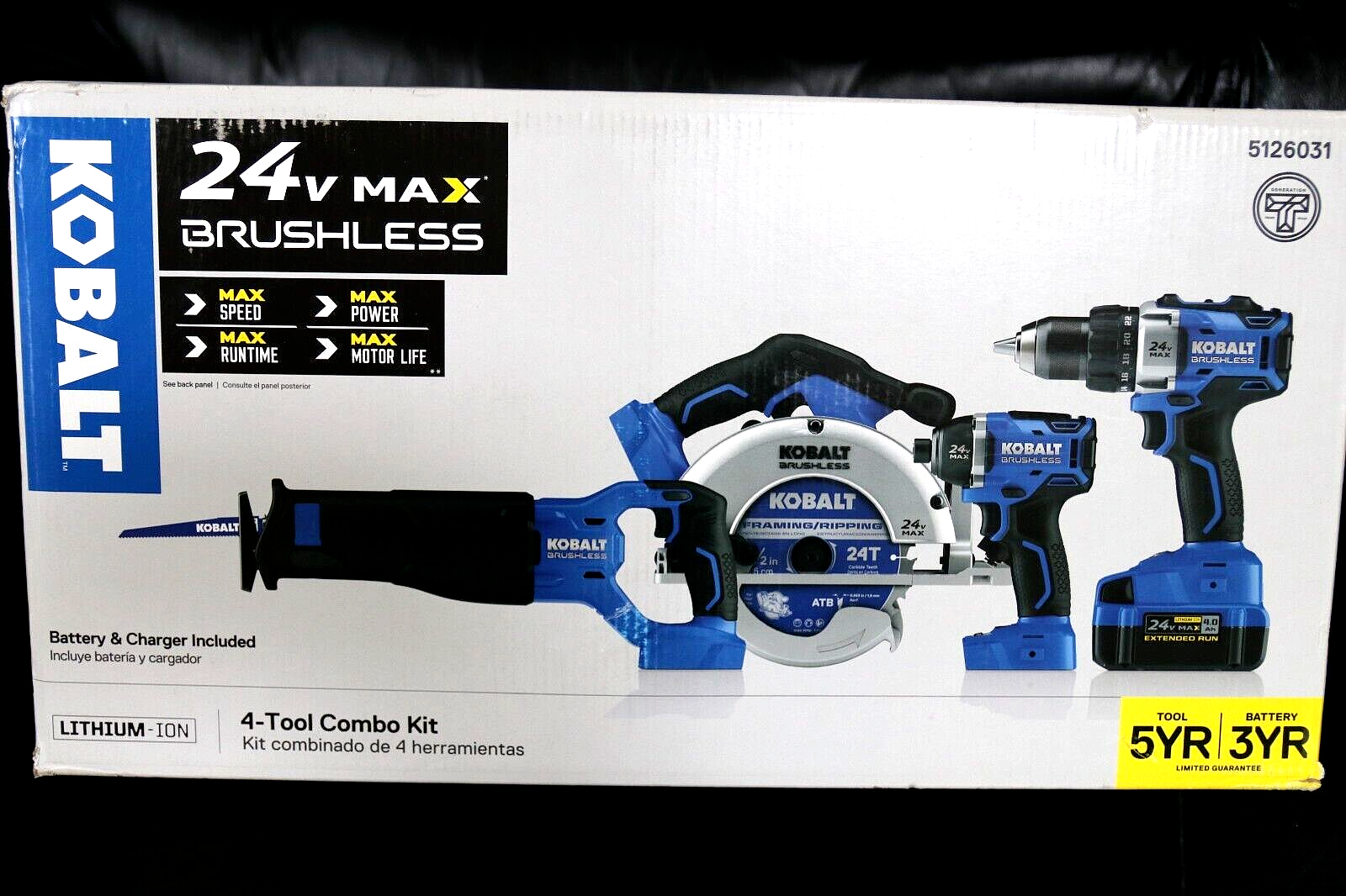 KOBALT 4 Tool 24 Volt Max Brushless Power