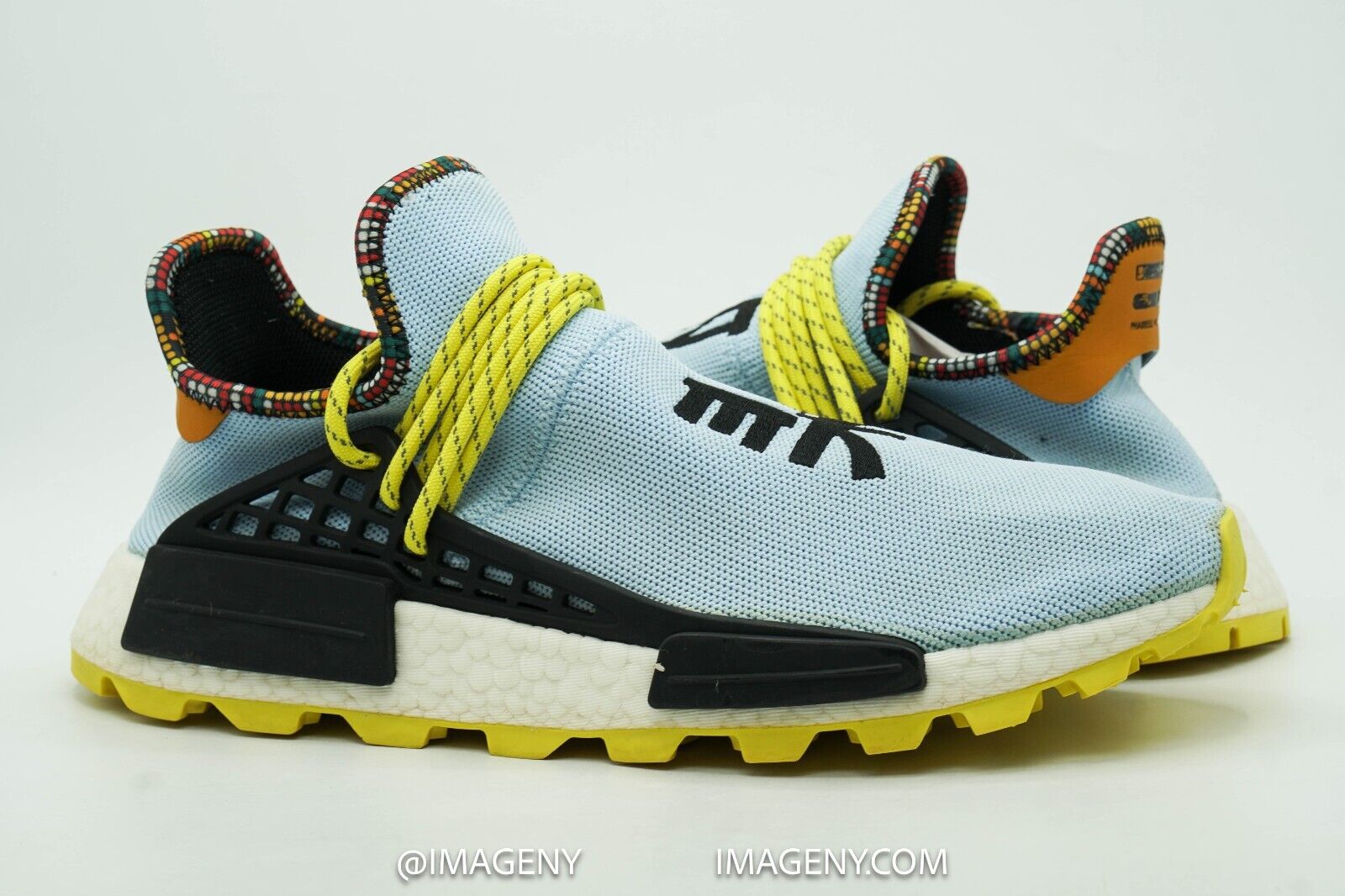 ADIDAS NMD HU USED SIZE 9.5 PHARRELL INSPIRE CLEAR SKY BLACK ADIDAS NMD HU USED SIZE 9.5 PHARRELL INSPIRE CLEAR SKY BLACK