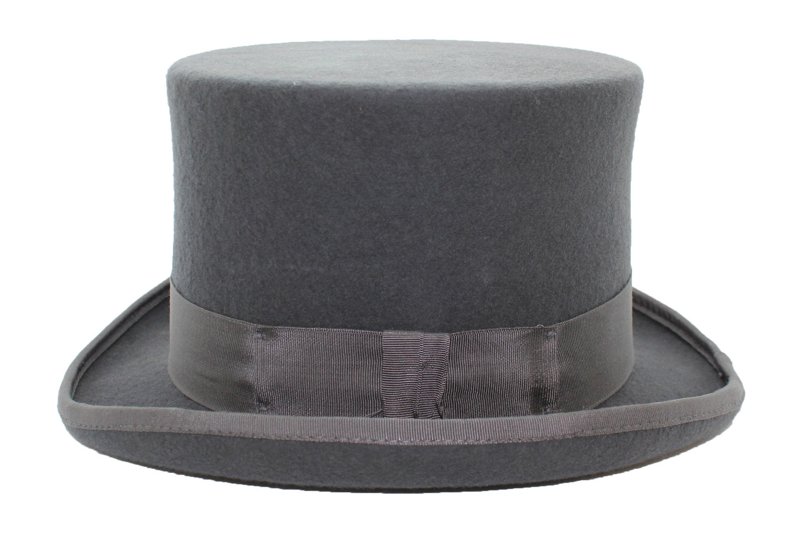 Gentleman 100% Wool Felt High Quality Dark Grey Top Hat With Satin ...