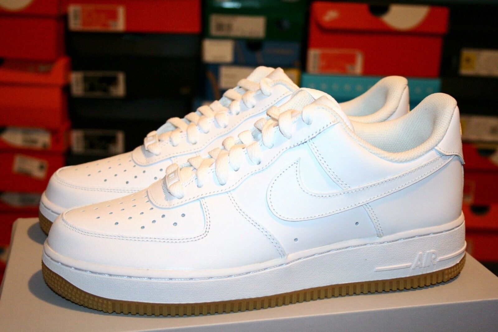 AUTHENTIC NIKE AIR FORCE 1 `07 White Gum DJ2739-100 Men size AUTHENTIC NIKE AIR FORCE 1 `07 White Gum DJ2739-100 Men size