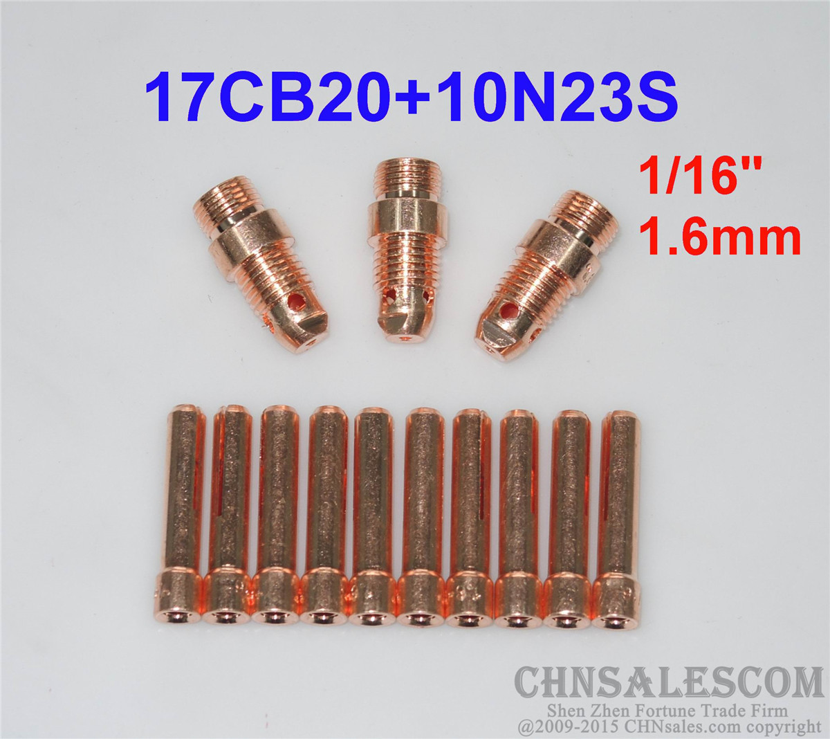 13 pcs 17CB20 Collet Body and 10N23S Collet Tig Welding WP-17/18/26 1 ...