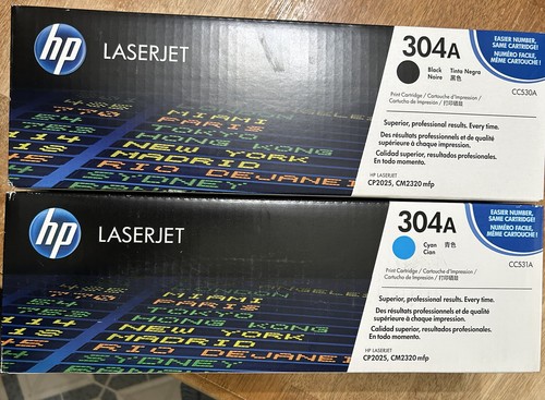 Lot of 2 HP 304A Toner Cartridge CC530A BLK CC531A CYAN sealedのeBay公認海外通販｜セカイモン