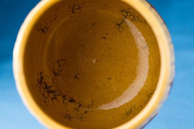 Купить Mugs & tankards antique RUSTIC MAJOLICA CORN MUG unusual pattern ...