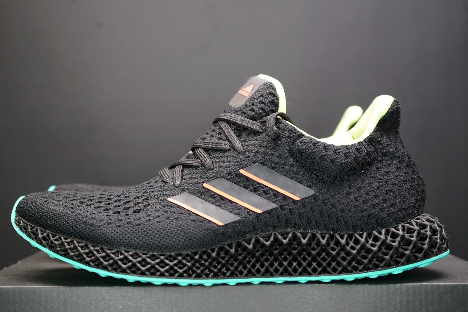 adidas Futurecraft 4D Shoes GZ8626 Black Neon Carbon Turbo adidas Futurecraft 4D Shoes GZ8626 Black Neon Carbon Turbo