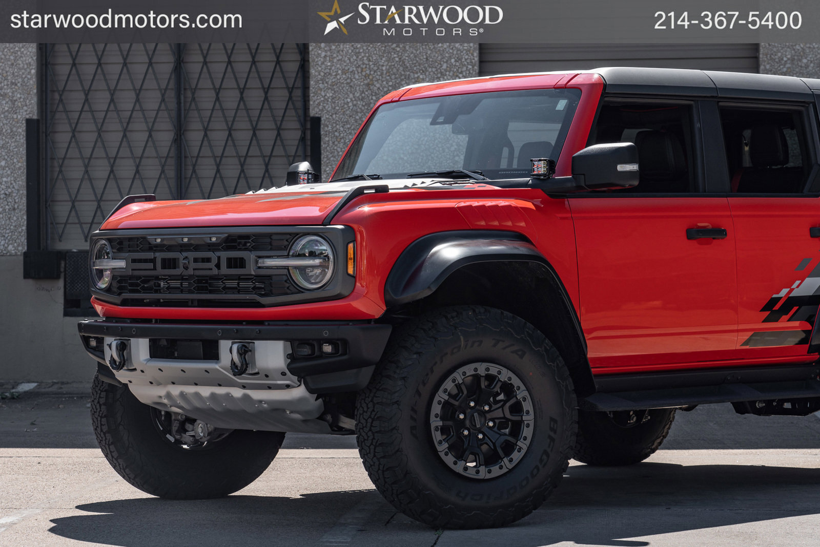 2022 Ford Bronco Raptor 621 Miles Code Orange Convertible Twin Turbo ...