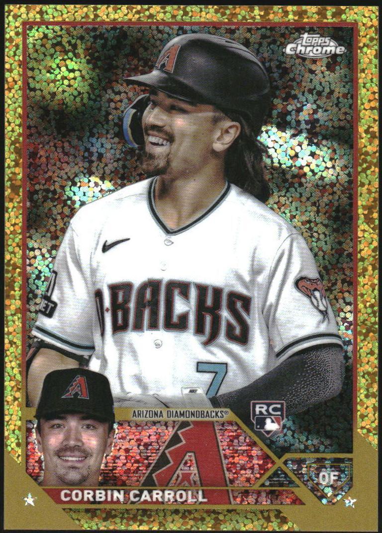 2023 Topps Chrome Update Series - Rookie Debut Corbin Carroll #USC220 Gold Mini-Diamond ...