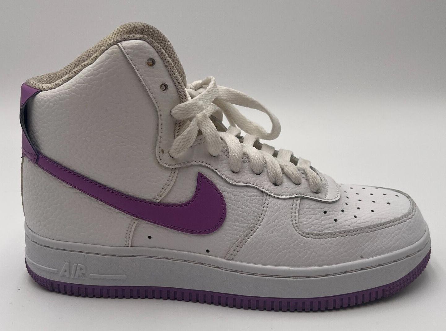 Las mejores ofertas en Nike Air Force 1 High White Dark Orchid W | eBay