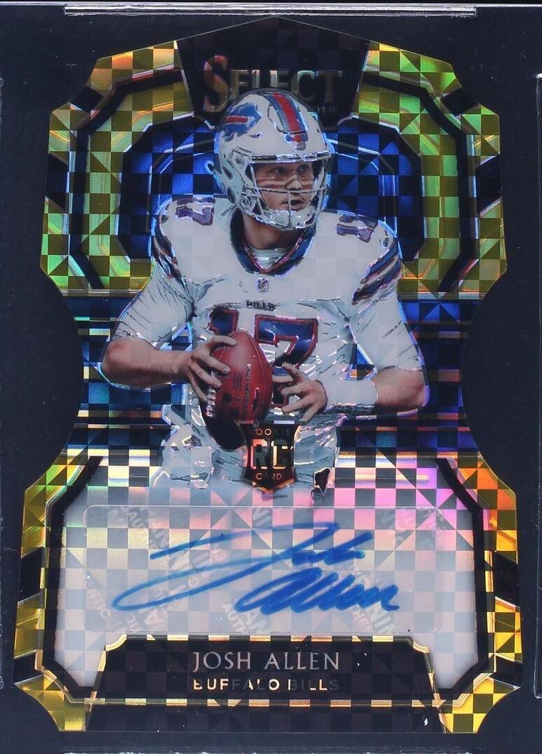 2018 Panini Select - Rookie Signatures Josh Allen #RS-JA Gold Prizm Die ...