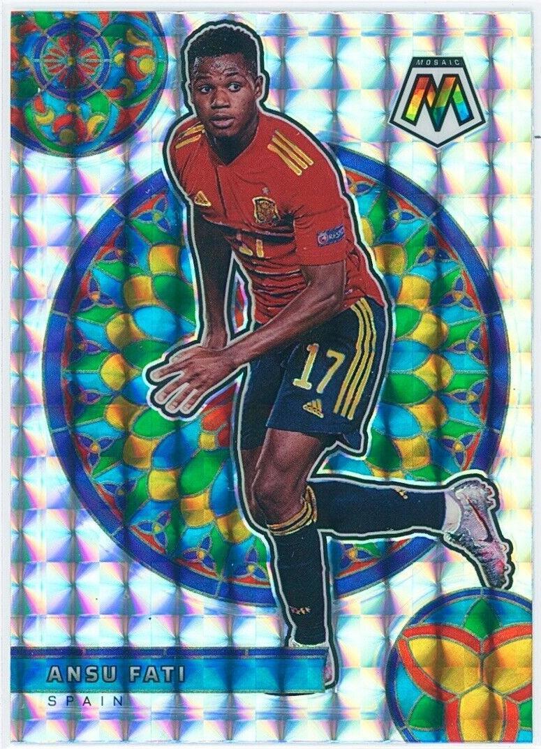 2021-22 Panini Mosaic FIFA Road to World Cup - Stained Glass Ansu Fati #32 for sale online | eBay