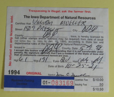 Licenses - Iowa Fishing License