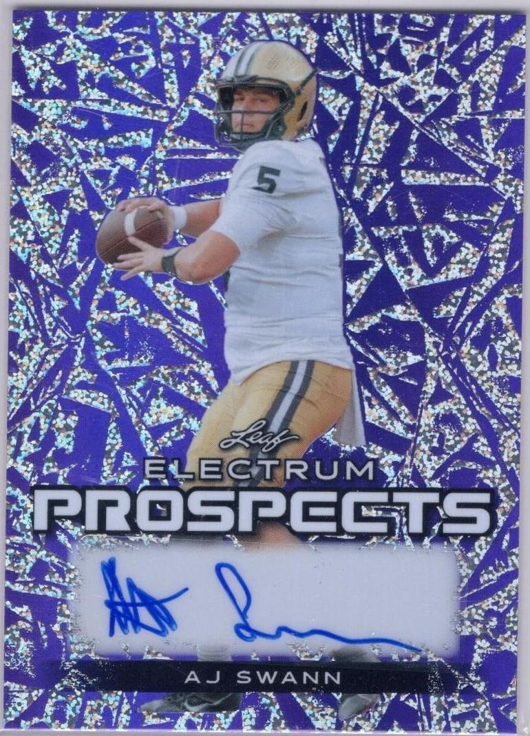 2024 Leaf Electrum - Prospects Autographs AJ Swann #PA-AJS Purple ...