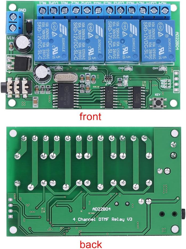 AD22B04 12V 4 Channel DTMF Tone Decoder Relay Phone Remote Control PLCのeBay公認海外通販｜セカイモン