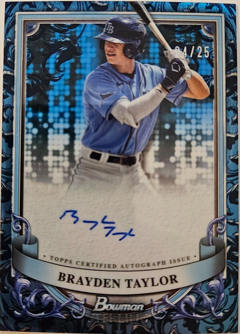 2024 Bowman Sterling - Prospect Autographs Brayden Taylor #PA-BT Blue ...