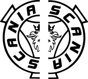 SCANIA VABIS HALF LOGO WINDOW DECAL STICKER | eBay