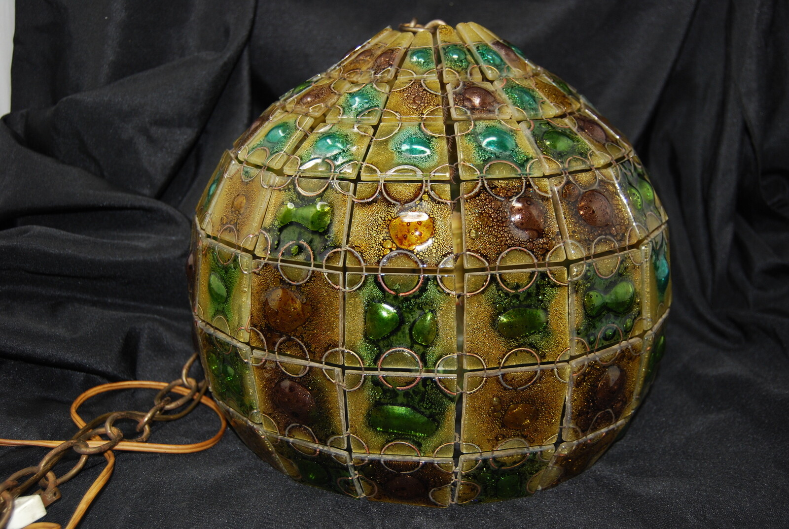 Vintage Mid Century Brutalist Mexican Art Glass Lamp Felipe Vintage Mid Century Brutalist Mexican Art Glass Lamp Felipe