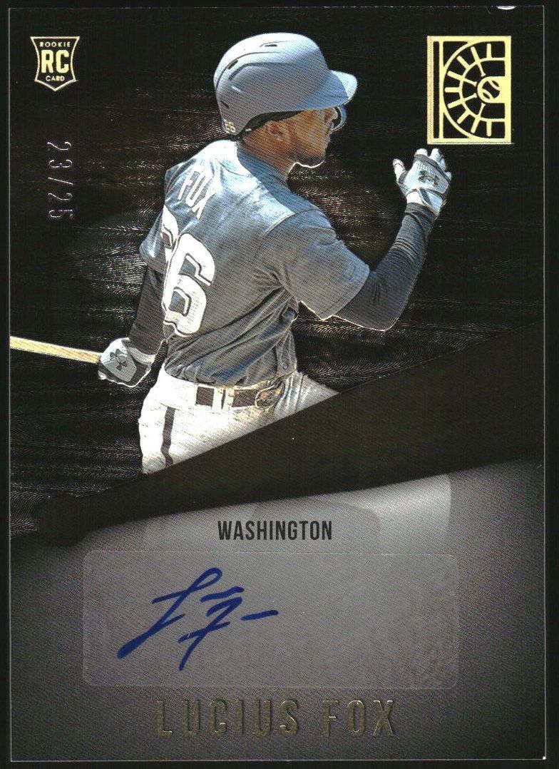 2022 Panini Capstone - Rookie Autographs Lucius Fox #RA-LF Holo Gold ...