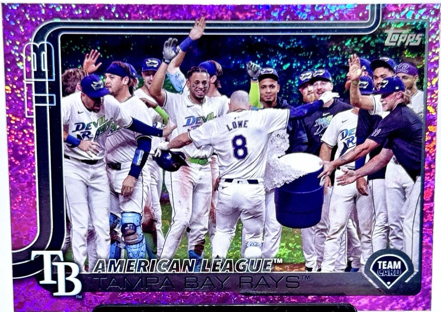 2025 Topps Series 1 - Tampa Bay Rays #294 Pink Holo Foil for sale ...