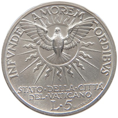 Vatican - 1939 5 Lire - Vatican