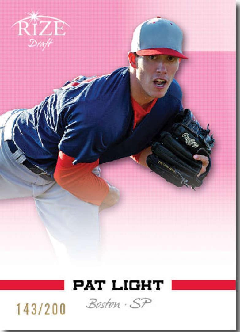 2012 Leaf Rize Draft - Pat Light #47 Pink /200 (RC) for sale online | eBay