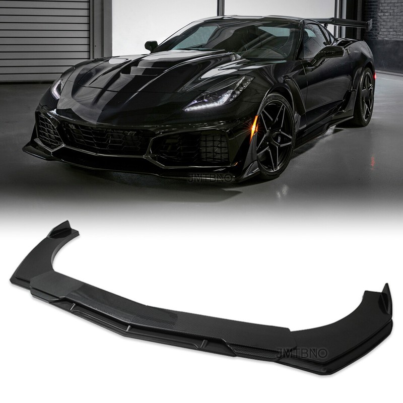 For Chevy Corvette C5 C6 C7 ZR1 Front Bumper Lip Spoiler Splitter ...