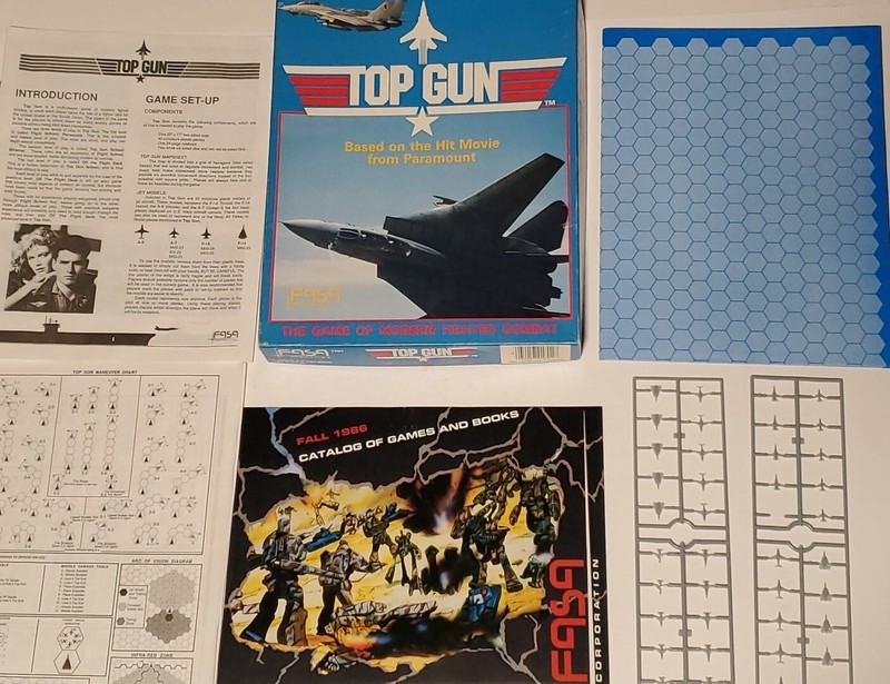 Top Gun: The Game of Modern Fighter Combat (1986) Board Game – Board ...