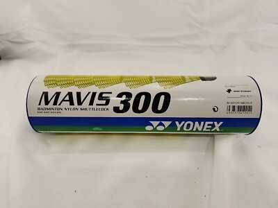 yonex mavis 300 medium speed badminton shuttlecocks birdies pack of 6 yellow 255147746778