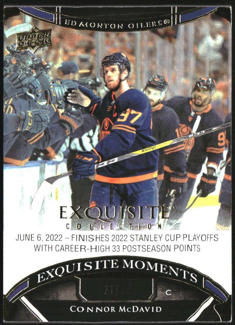 2022-23 Upper Deck Black Diamond - Exquisite Collection Moments Connor ...