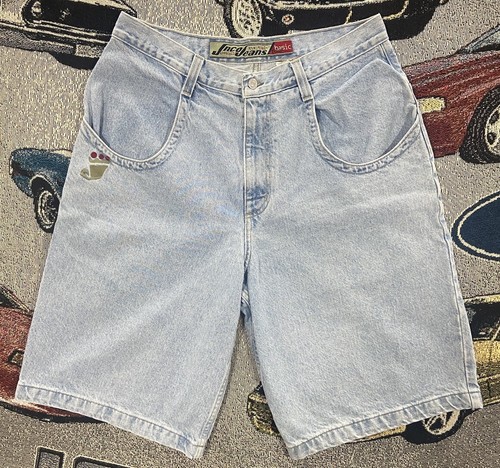 Vintage 90s JNCO Jean Baggy Shorts Basic Four 3 Dot Size 36 Vintage 90s JNCO Jean Baggy Shorts Basic Four 3 Dot Size 36