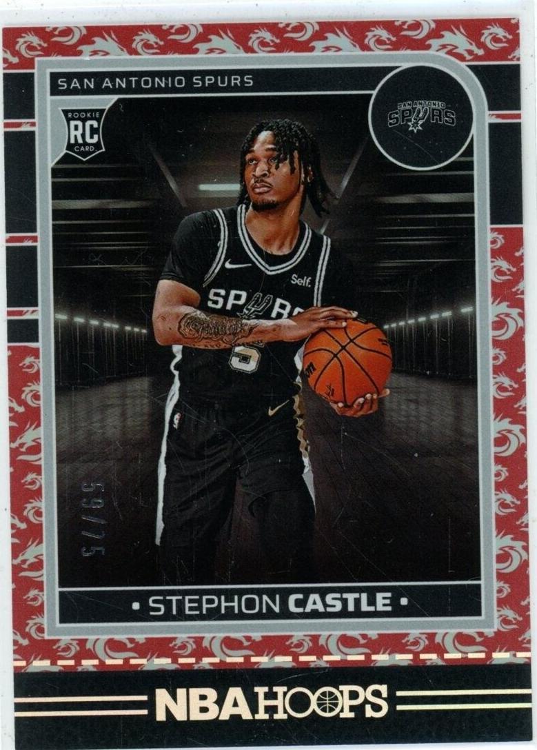 2024-25 Panini Nba Hoops - Rookies Stephon Castle #234 Dragon Year /75 ...
