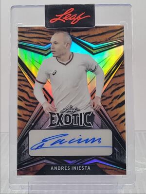 2022 LEAF EXOTIC AUTOGRAPH TIGER ANDRES INIESTA AUTO /10 Q1234のeBay公認海外 ...
