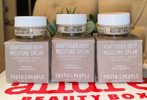 Lot 3 YTTP Youth to the People Adaptogen Deep Moisture Cream .25oz Travel Size eBay
