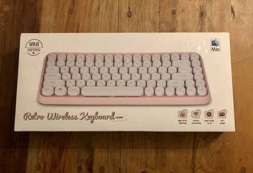 Pink | Winx Retro Qwerty Wireless Keyboard Pink | Winx Retro Qwerty Wireless Keyboard