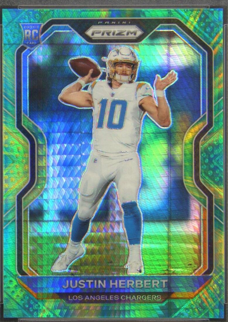 2020 Panini Prizm - Rookie Justin Herbert #325 Hyper Prizm /175 (RC ...