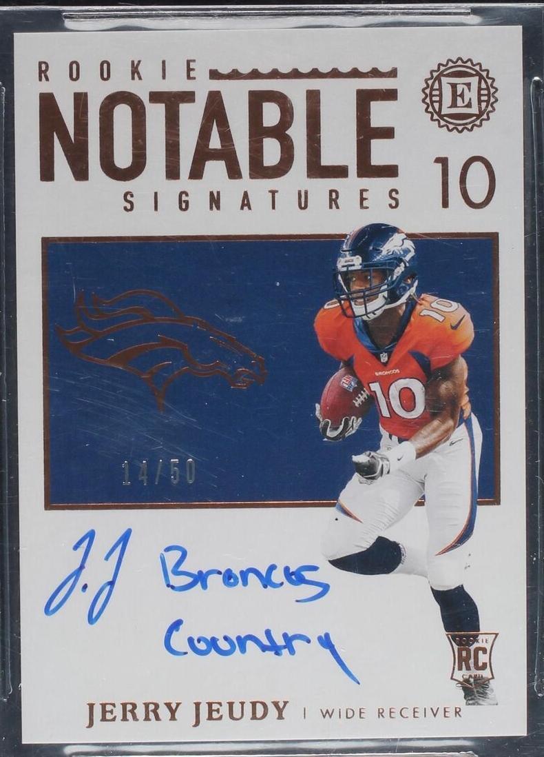 2020 Panini Encased - Rookie Notable Signatures Jerry Jeudy #RNS-JJ /50 ...