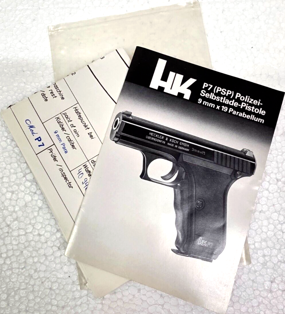 1 Heckler & Koch H&K HK P7M8 P7 M13 P7M10 PSP P7 M8 Manual ORIGINAL 1982 NOS OEMのeBay公認海外通販｜セカイモン