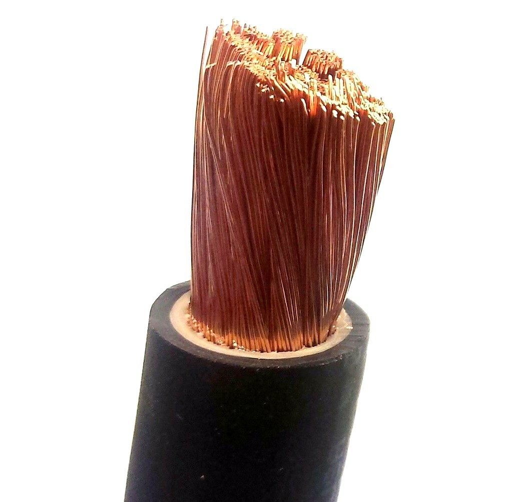 2 0 AWG 00 Gauge Battery Cable Black By The Ft OFC Copper Power Wire