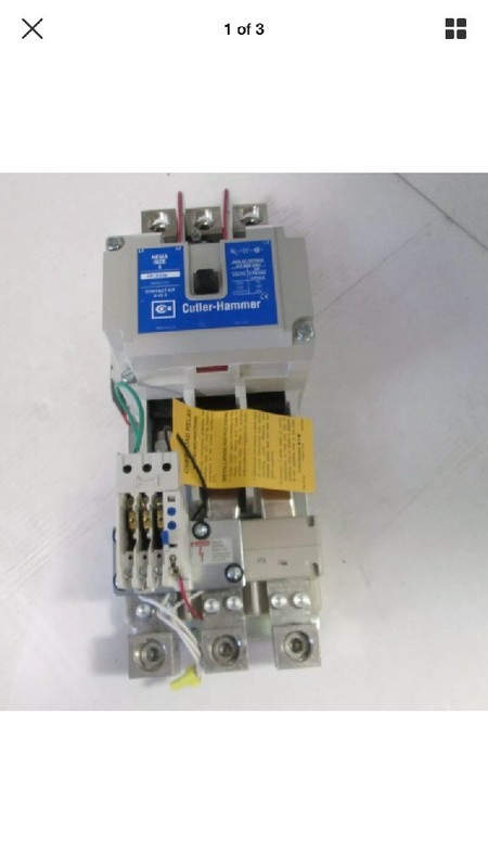 Eaton Cutler Hammer An16snoeb 208 Volts Coil Size 5 Freedom Starter ...