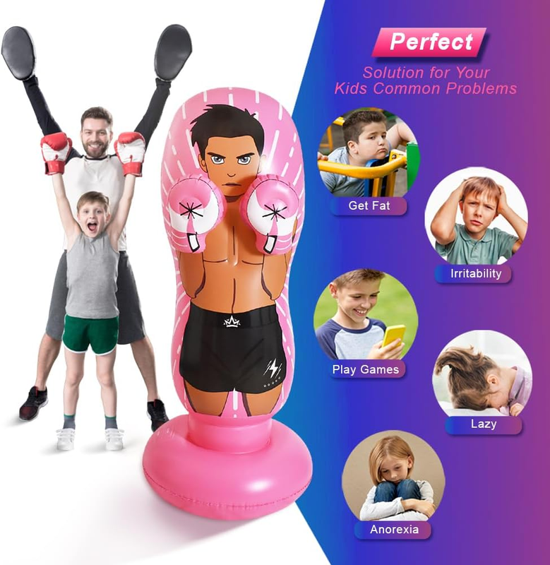 Inflatable Punching Bag Toy Inflatable Boxing Training Equipment ...