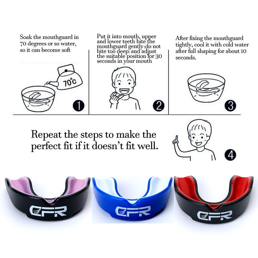 Youth Football Mouth Guard 2Fit Gel Gum Shield Mouth Guard – Junior ...
