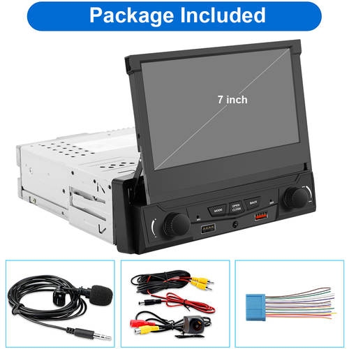 Mp5 Player Touch | Retractable Single 1din Car Radio Stereo