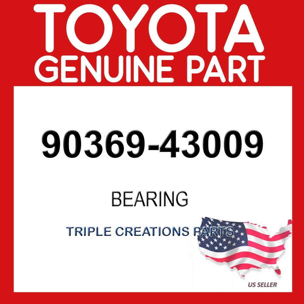 TOYOTA GENUINE 9036943009 BEARING (FOR FRONT AXLE HUB), RH/LH 90369 ...
