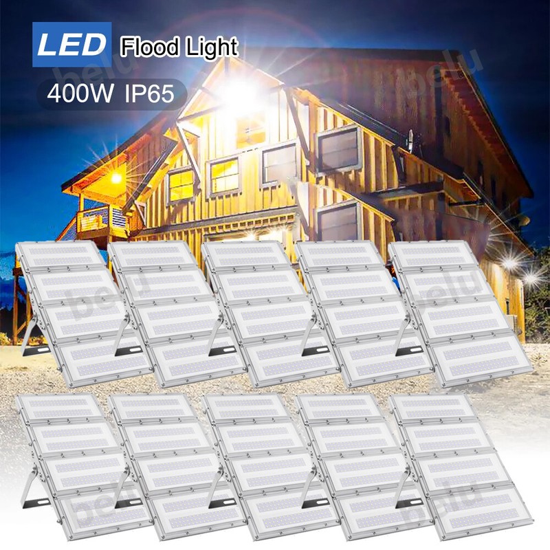 10x 400W LED Flood Light Outdoor Module Spotlight Garden Lamp Bright ...